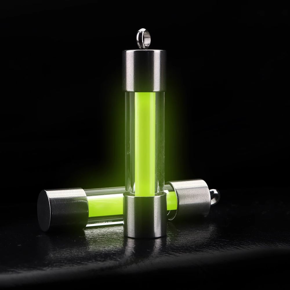 Glass Glow Tube Pendant EDC Keychain Glow Pendant | Shopee Malaysia