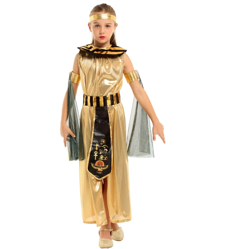 High pyramid Costumes Boy Girl Ancient Egypt Egyptian Pharaoh Cleopatra ...