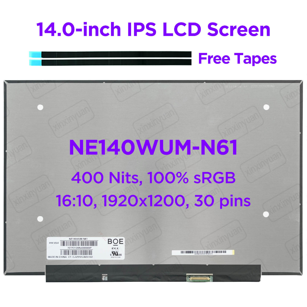 14.0-Inch Laptop Slim LCD Screen NE140WUM-N61 NE140WUM-N68 for Acer ...