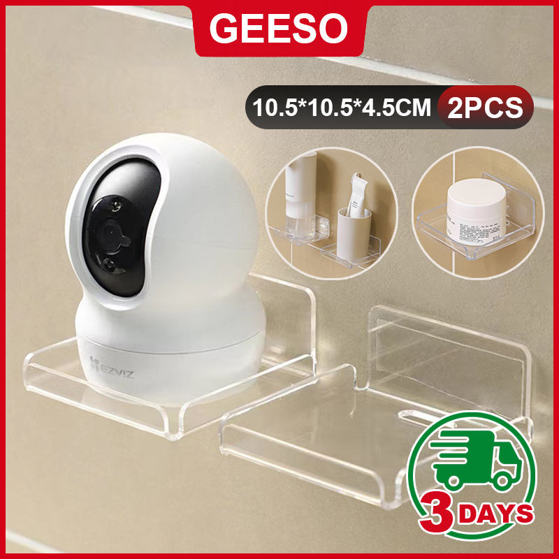 GEESO 2PCS CCTV Holder Camera Stand Camera Rack Self-Adhesive Free ...