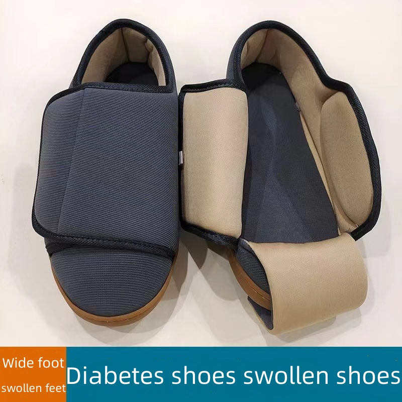 Men Or women diabetes shoes warm autumn winter Widening adjustable ...