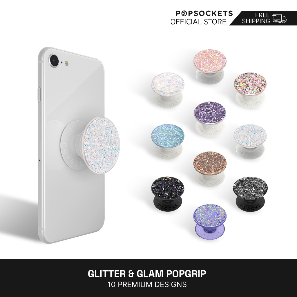 PopSockets Glitter & Glam PopGrip | The Premium Phone Grip | PopGrip | Pop Socket | Pop Sockets ...