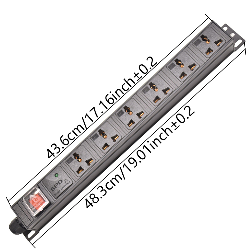 Server rack installation PDU power distribution unit power board ...