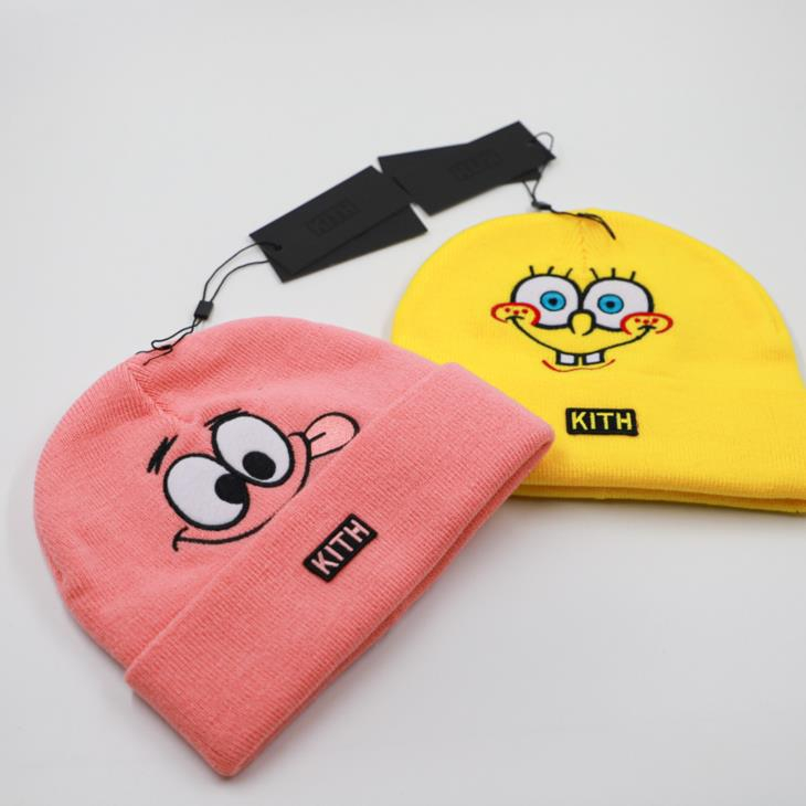 Spongebob SquarePants x KITH Co-Branded Knitted Hat Wool Hat Cold Hat ...