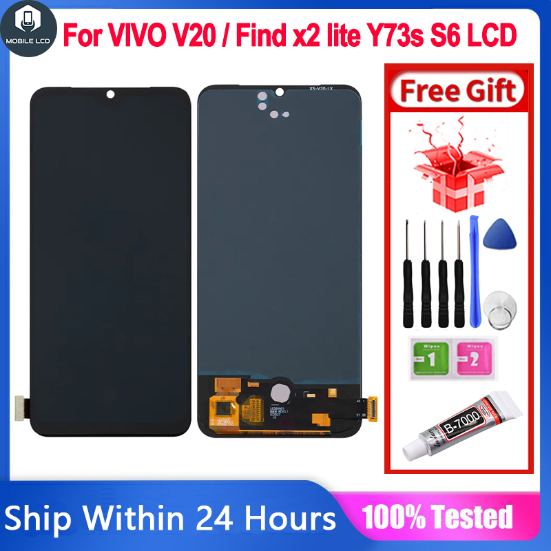 Original LCD Compatible For VIVO V20/ Y73s / V21E 4G/V20 2021/V23E 4G 5G LCD Screen Display ...