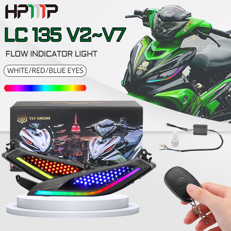 LC135 V2-V7 RGB Signal Lamp Mata Gaban Pilot Light Remote Control Bluetooth Lmapu LC 135 V2 V3 ...