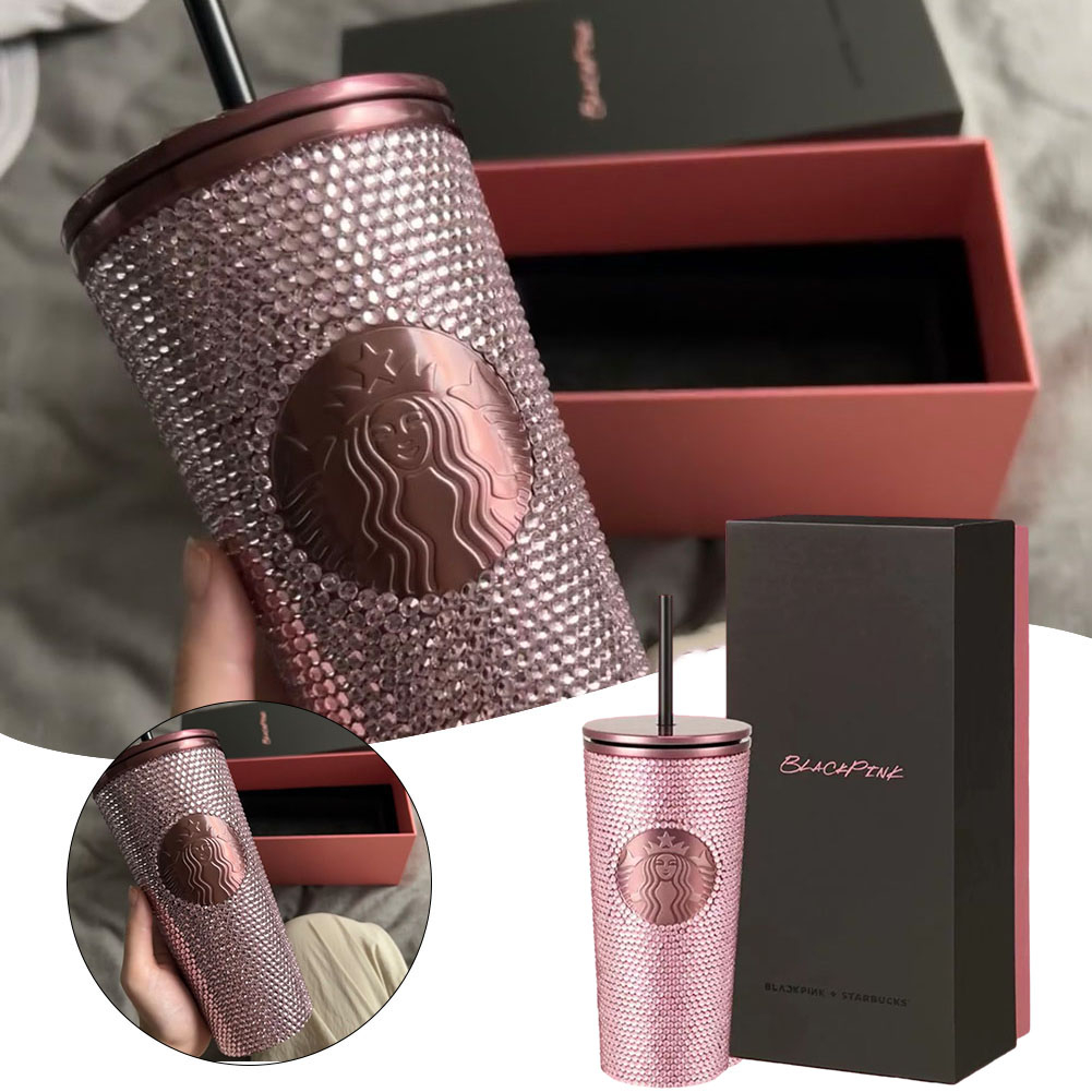 [Ready Stock ] Starbucks BLACKPINK Co-Branded Diamond Encrusted Lisa ...