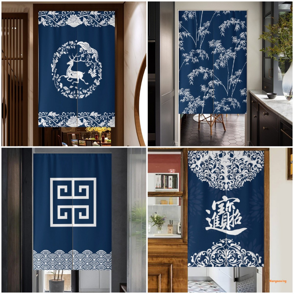 Chinese Style Room Door Curtain for Entrance Partition Long Doorway ...