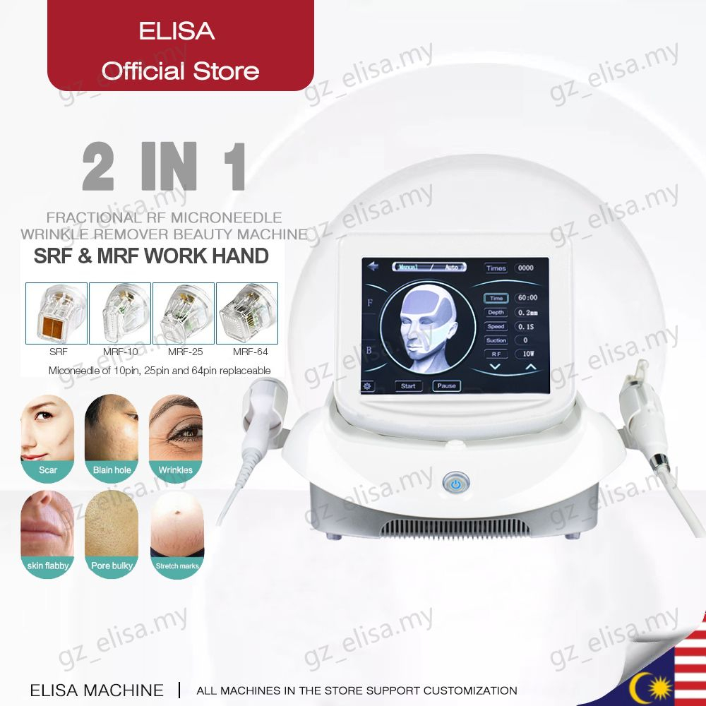 New 2 IN 1 Fractional RF Microneedle Skin Rejuvenation Wrinkle Remover ...