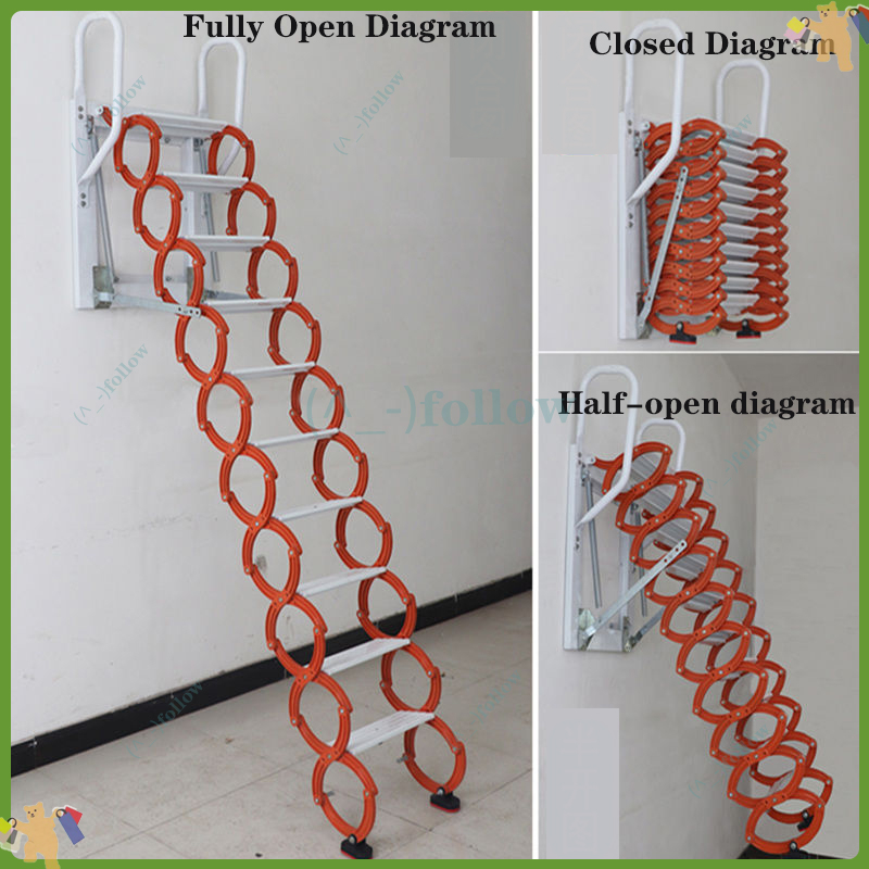 Telescopic Architectural Handrail Folding Telescopic Ladder | Shopee ...