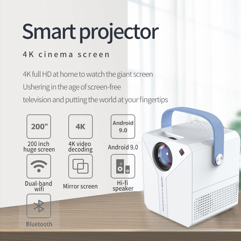 Mini Projector For Phone Murah Android Smart Projektor Portable Home ...
