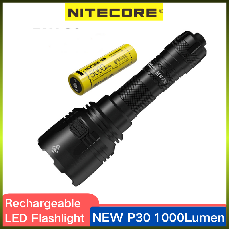 NITECORE NEW P30 Flashlight 1000 Lumens Utilizes a CREE XP-L HI V3 LED ...