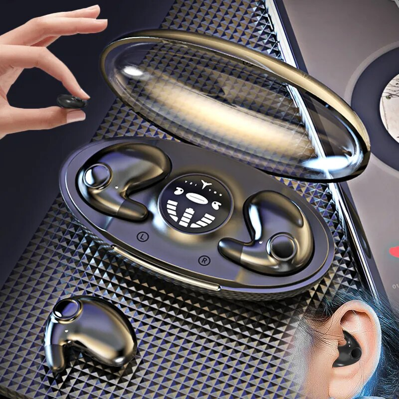 538 Mini Noise Reduction Digital Display Bone Conductor Bluetooth ...