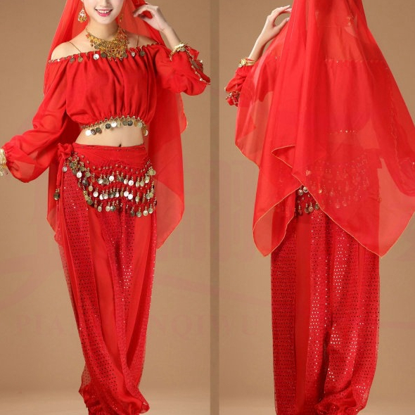 Belly Dance Indian Dance Performance Costume Belly Dance Suit Autumn