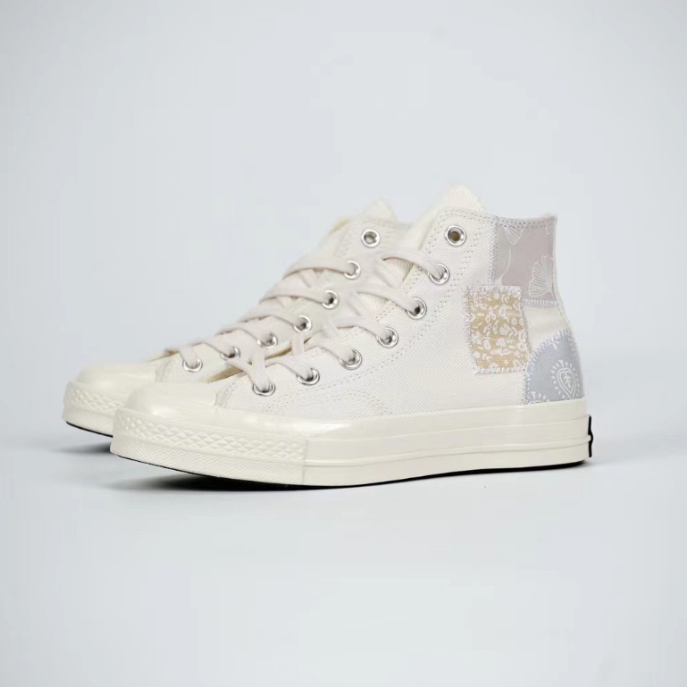 Converse Chuck 1970s Beige Floral Stitching High-Top Casual Sneakers 36 ...
