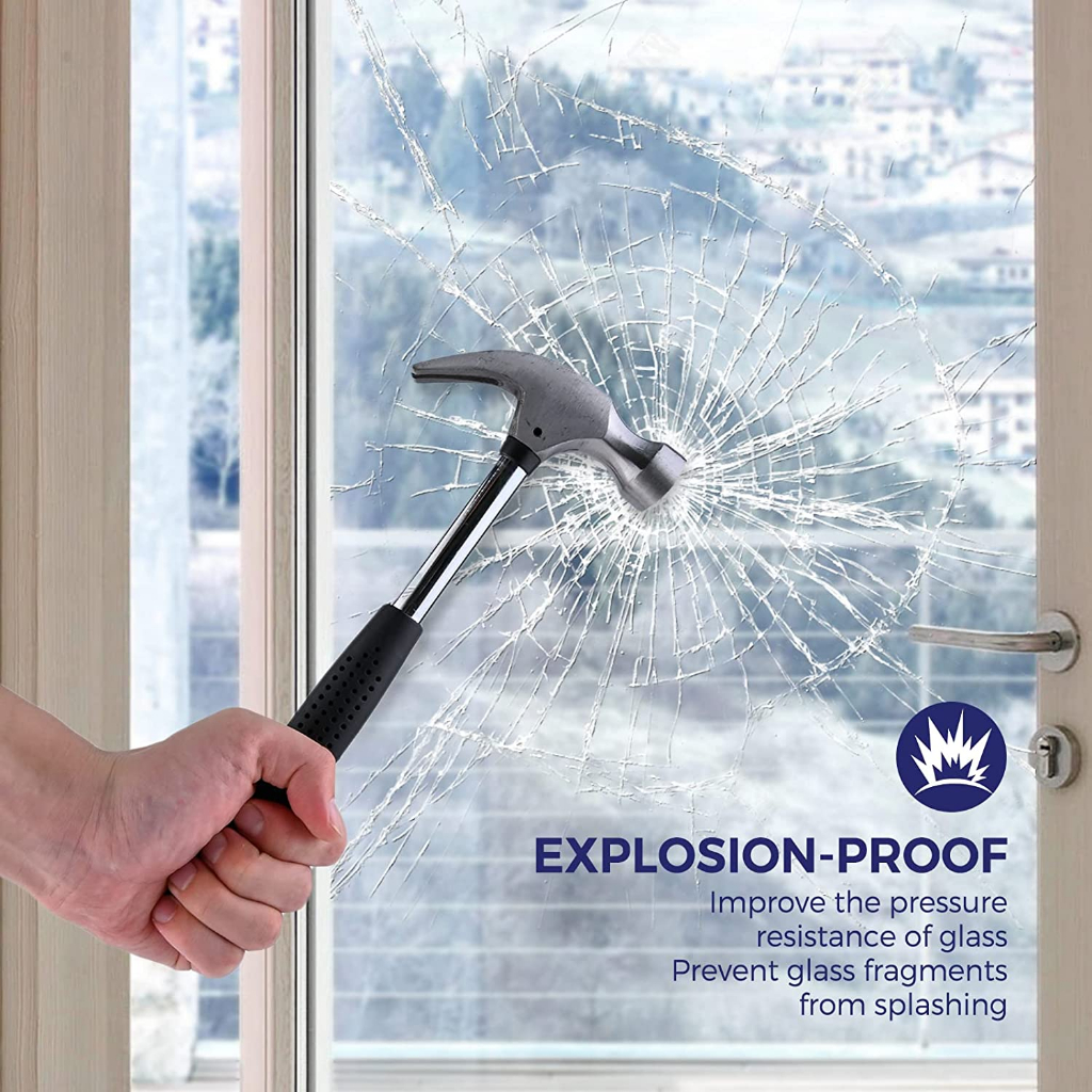 200CM Clear Security Safety Window Film Shatterproof Film For Glass ...