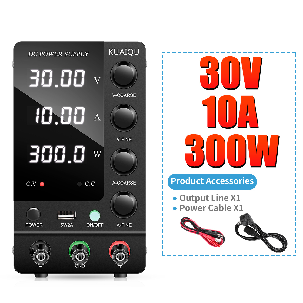 Variable DC Power Supply 0 to 30V 5Amp 3 digits Display and Resolution ...