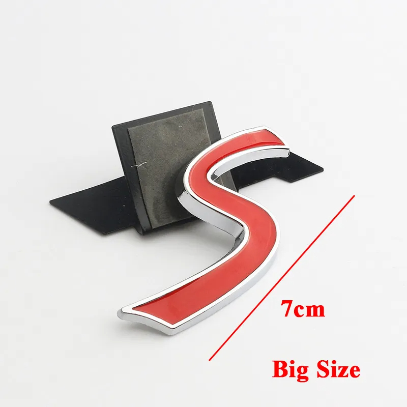 3D Metal Letters Car Front Grill Badge Sticker Mini Cooper S Emblem ...