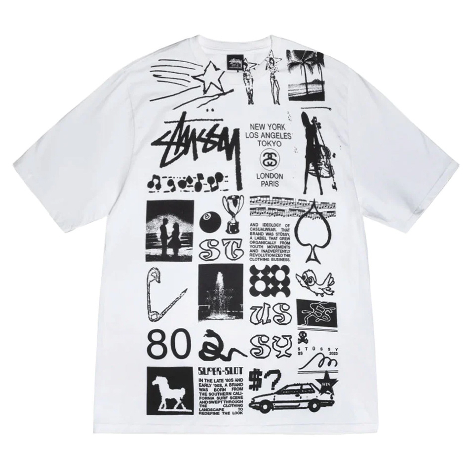 STU Full Print Stamp TEE 23fw | Shopee Malaysia
