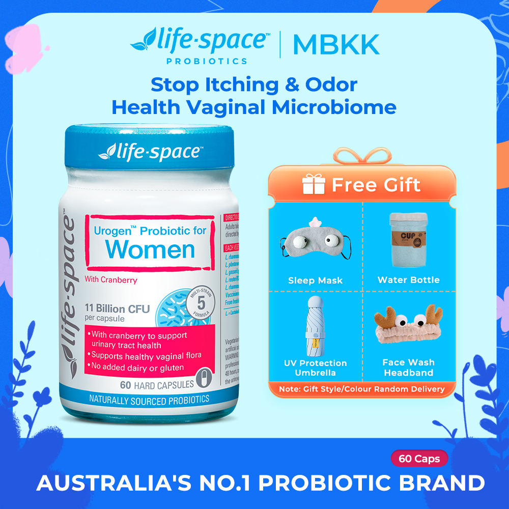 🎁【Free Gift】Life Space Women's Probiotic Supplement 60 Capsules Probiotics Support Women Vaginal ...