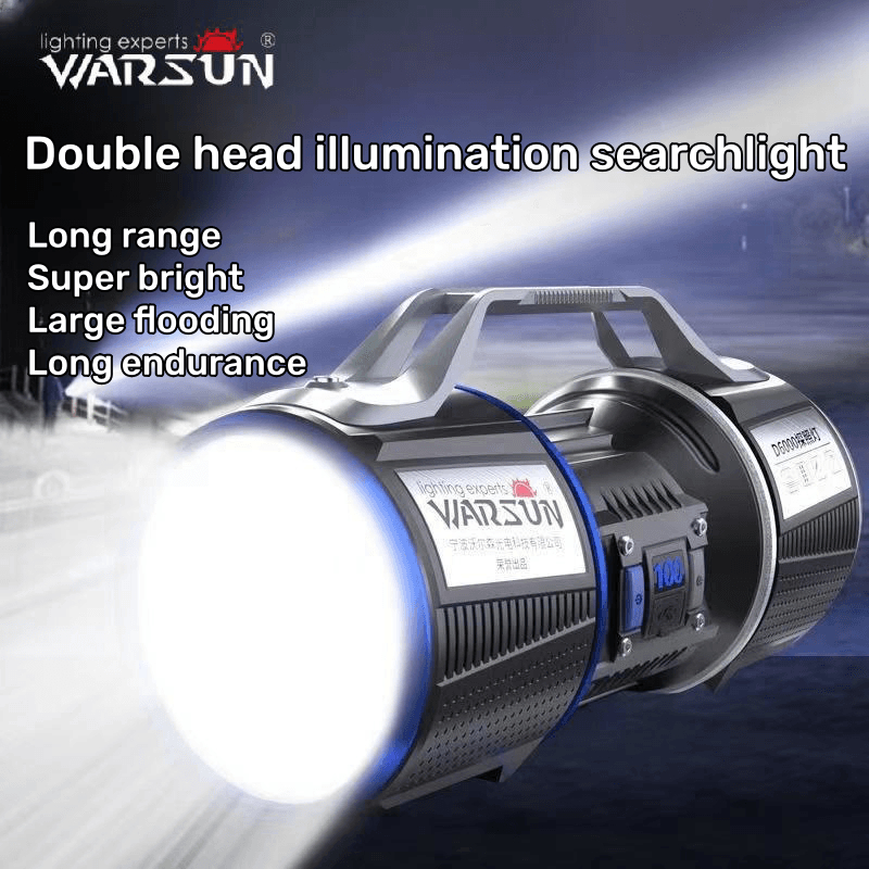 Warsun D6000 13000LM LED Torch light Super Bright Powerful Flashlight ...