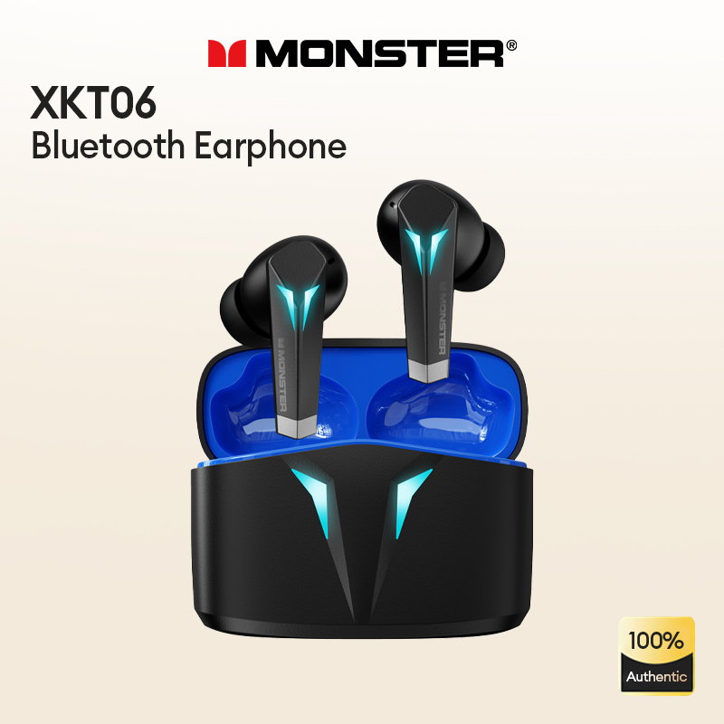Monster XKT06 Bluetooth Earphone Wireless Earphone Gaming HIFI Sound ...