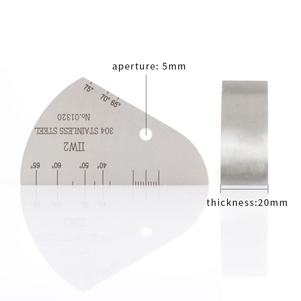 IIW2/V2 UT Block Ultrasonic Block 20mm Thick 5.0mm Hole 25mm and 50 mm ...