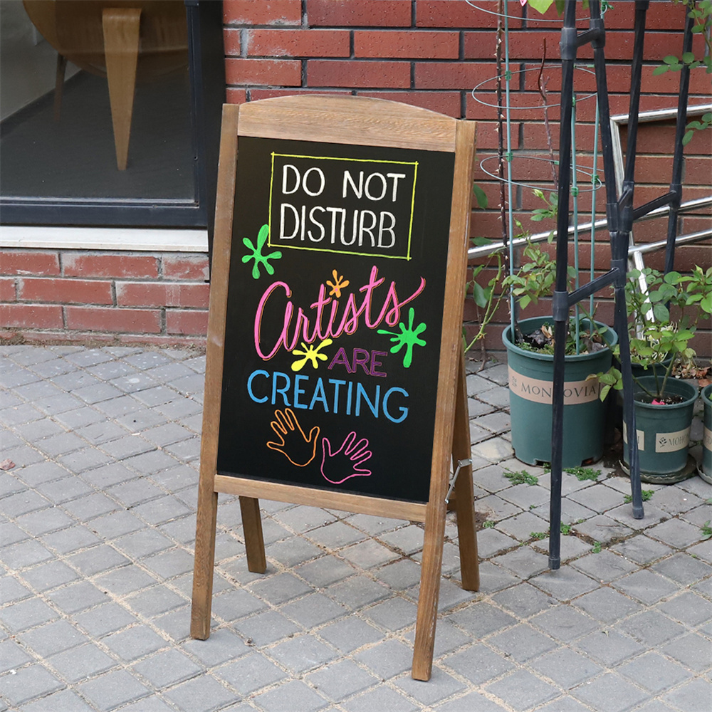 Heavy Duty Wooden Frame A Board Pavement Sign Shop Chalkboard Sign Free ...