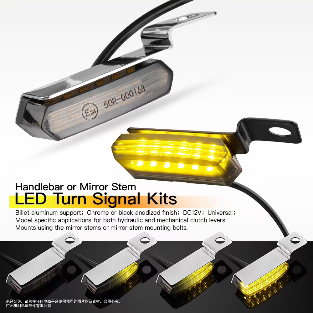 Motorcycle Mini LED E Mark Turn Signal Light Running Indicator Lamp For ...