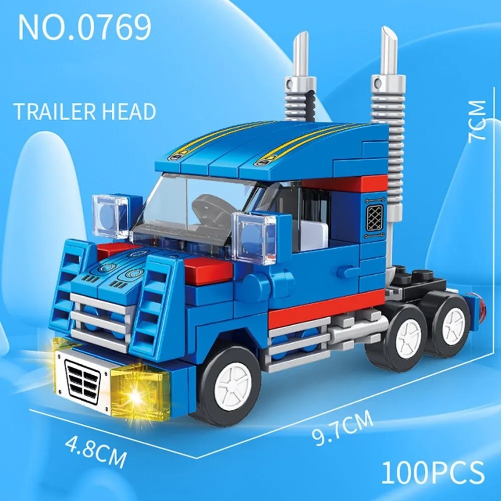（Local stock）8/1PCS City Series Building Blocks School Bus Camper Model ...