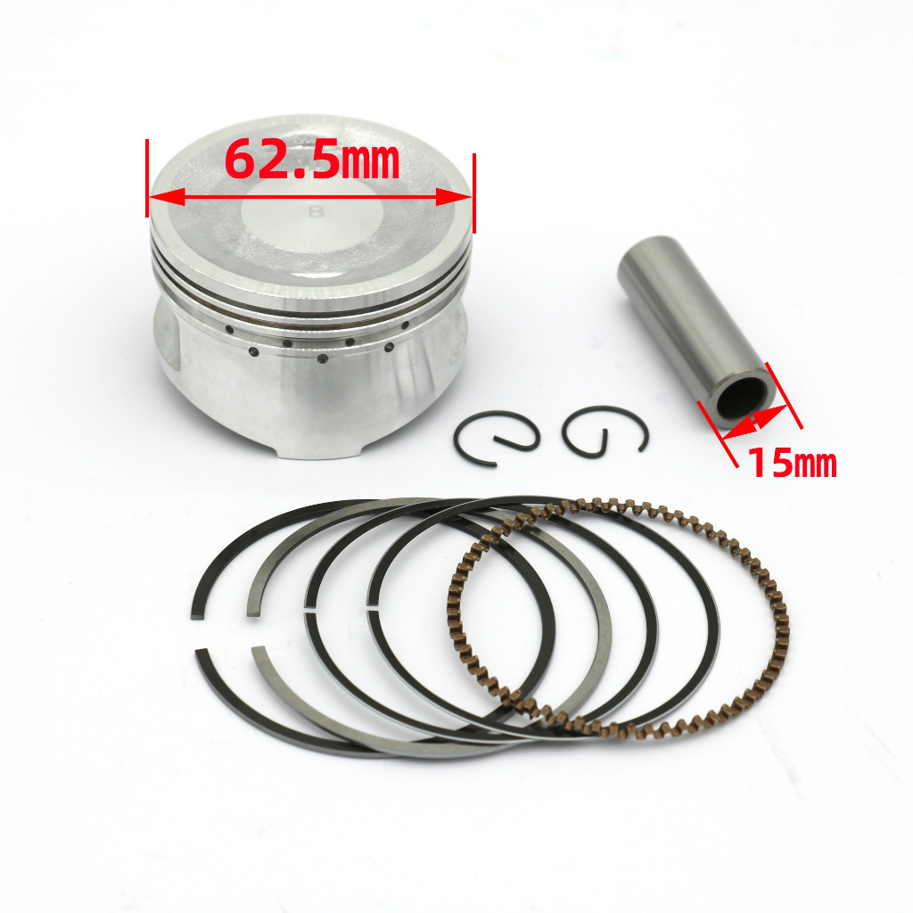 Motorcycle piston kit 62.5mm suitable for GY6-200 180cc 200cc 230cc ATV175 ATV200 ATV off-road ...