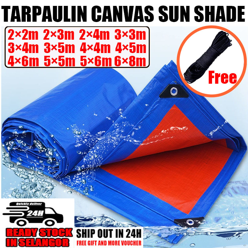 Tarpaulin Canvas Canopy Rainproof Waterproof Sunshade Insulation Tarp ...