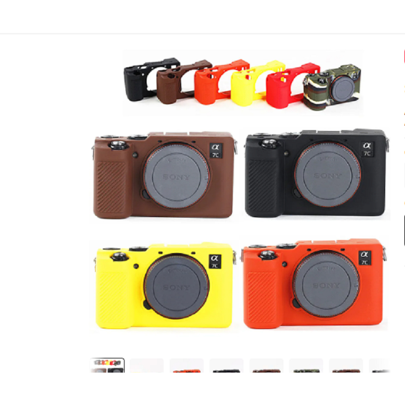 For Sony Alpha 7c ILCE7C A7C Silicone Armor Skin Case Body Cover ...