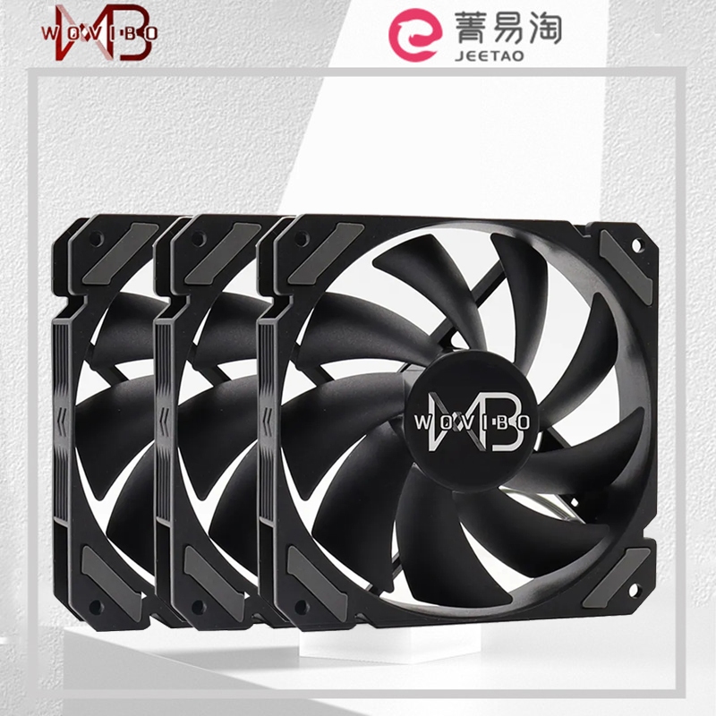 Wovibo 120mm CPU Fan Black PWM 4PIN 12V DC Case Fans For Cooler Water ...