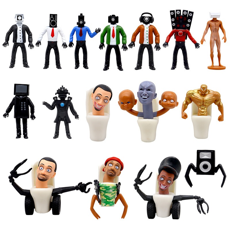 5Pcs/10Pcs/16Pcs/Set Spoof Game Skibidi Toilet Monitor Man Toilet Man ...