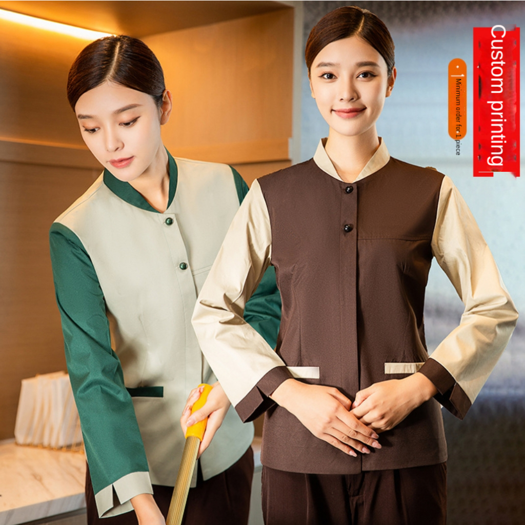 Ready Stock Cleaning Work Clothes Long Sleeve Hotel Guest Room ...