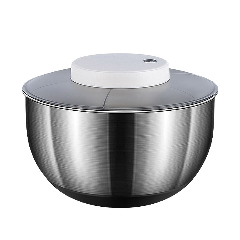 Automatic Electric Salad Spinner, 5L USB Rechargeable Lettuce Spinner ...