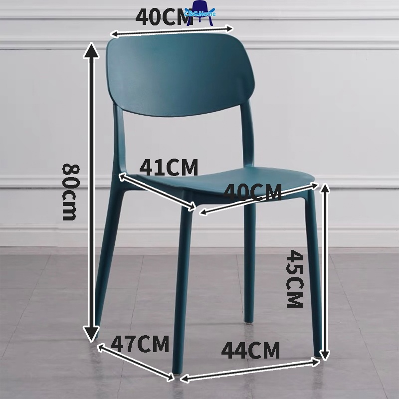 Nordic Candy Chairs Plastic Chairs Stackable Coffee Chairs Dining ...