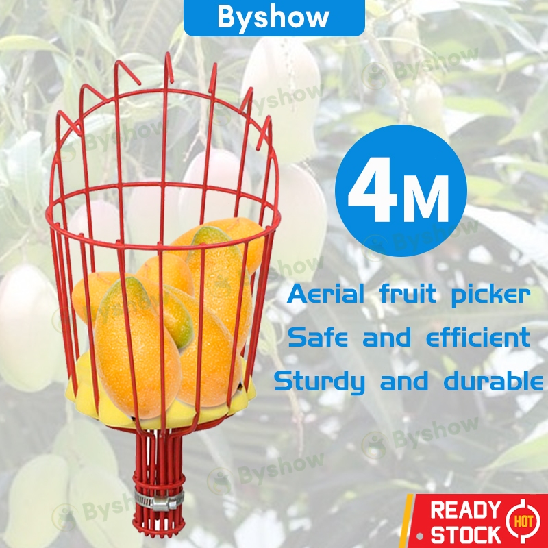【Byshow】Height Adjustable Multifunction Fruit Picker net Basket Tool ...