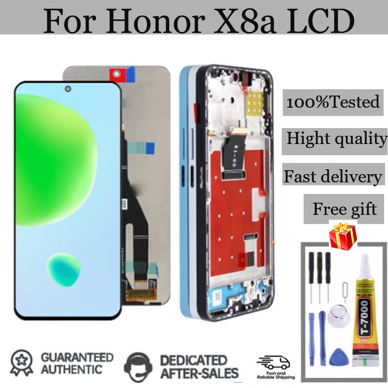For Honor X8a CRT-LX1 CRT-LX2 CRT-LX3 LCD Display Touch Screen ...