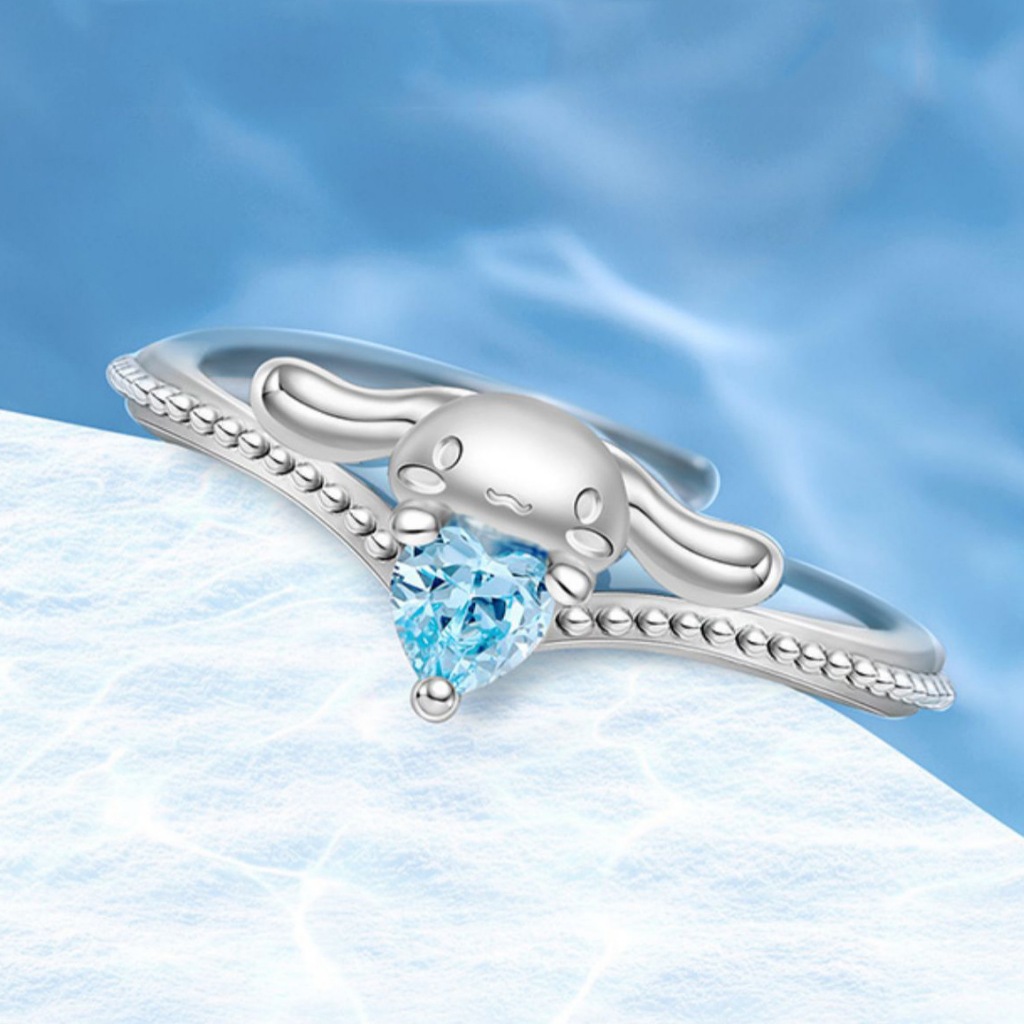 Sanrio Cinnamoroll Rings Cute Cartoon Anime Adjustable Accessories ...