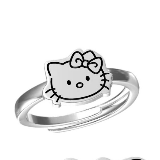 Sanrio Cinnamoroll Rings Cute Cartoon Anime Adjustable Accessories ...