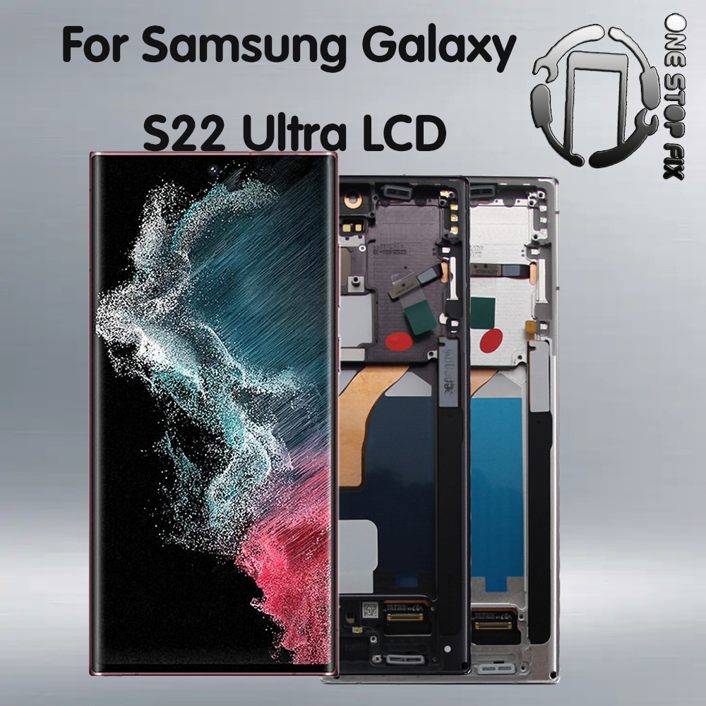 100% Original 6.8''AMOLED Display for Samsung Galaxy S22 Ultra 5G LCD ...