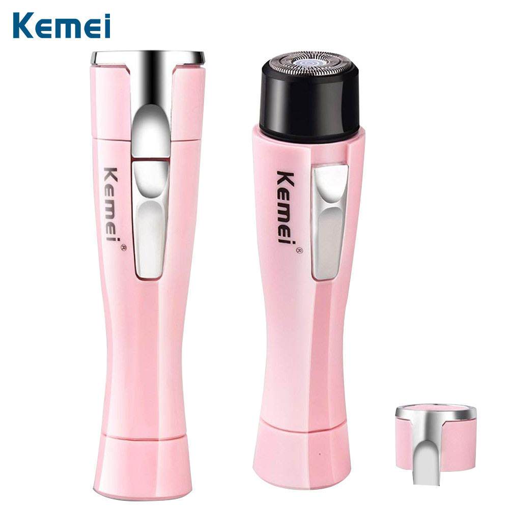 Kemei KM-1012 Washable Mini Lady Shaver Eye Brow Epilator for Women ...