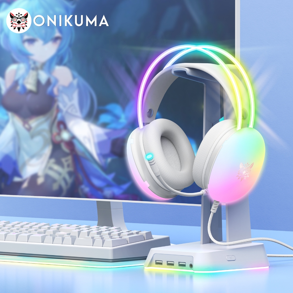 ONIKUMA X25 RGB Game Earphones Computer Earphones 3.5mm+USB Game ...