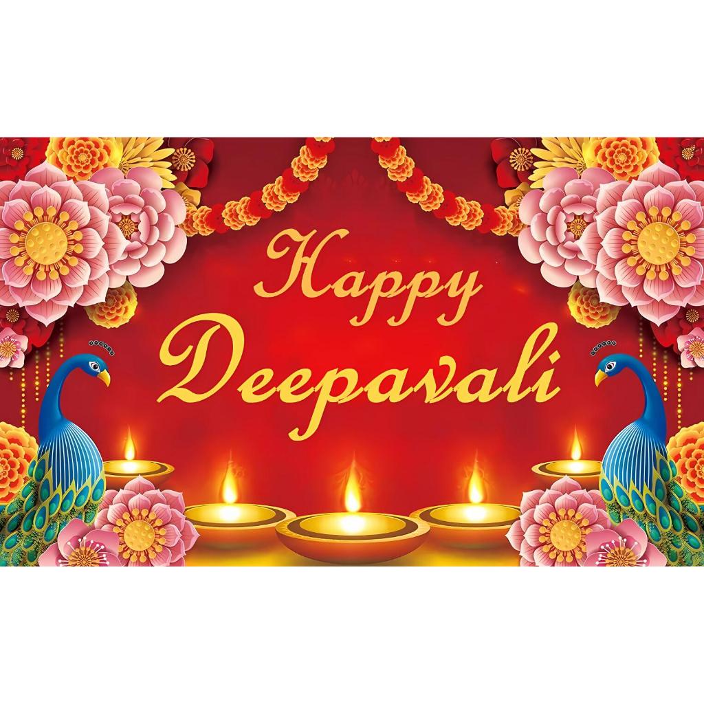 8x6ft Happy Deepavali Photography Background Happy Diwali Photo Booth ...