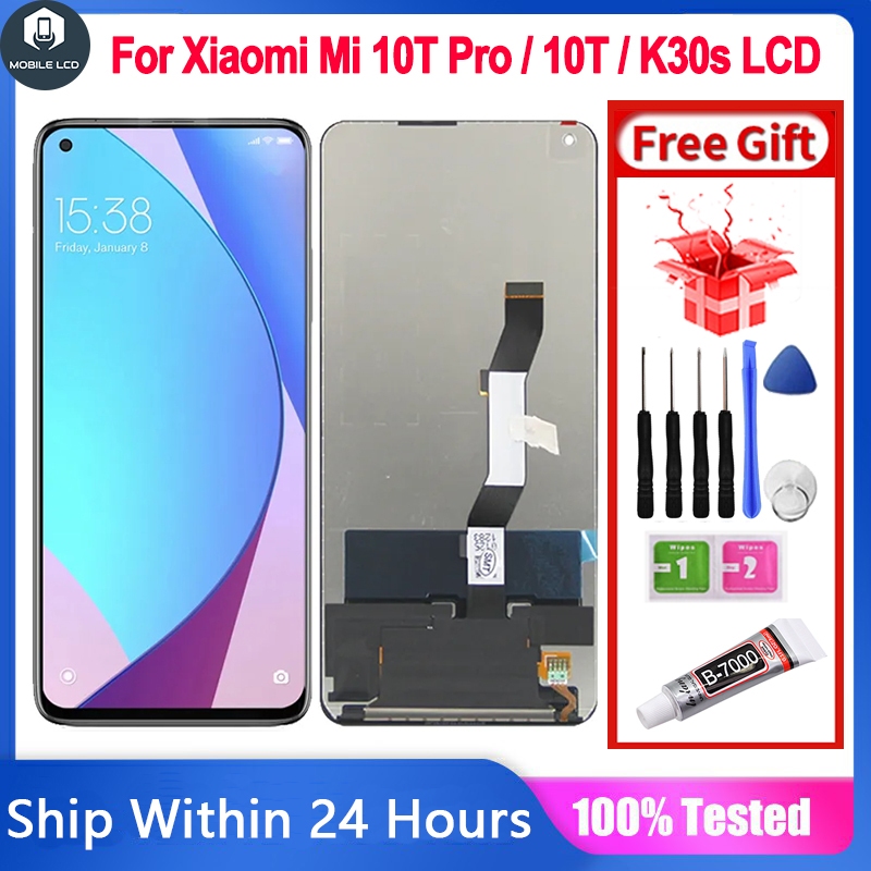 100% Original 6.67" For Xiaomi Mi 10T Pro LCD Touch Screen Display Digitizer Assambly For Xiaomi ...