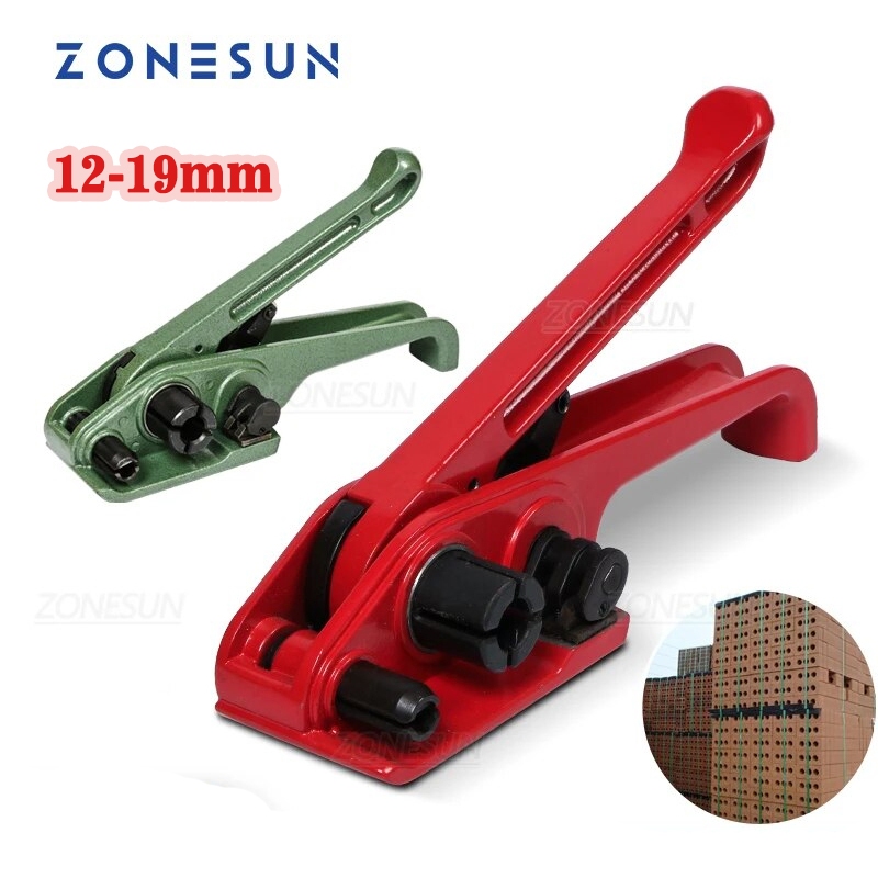 ZONESUN 12-19mm Hand Strapping Tool for Polyester Strip Manual ...