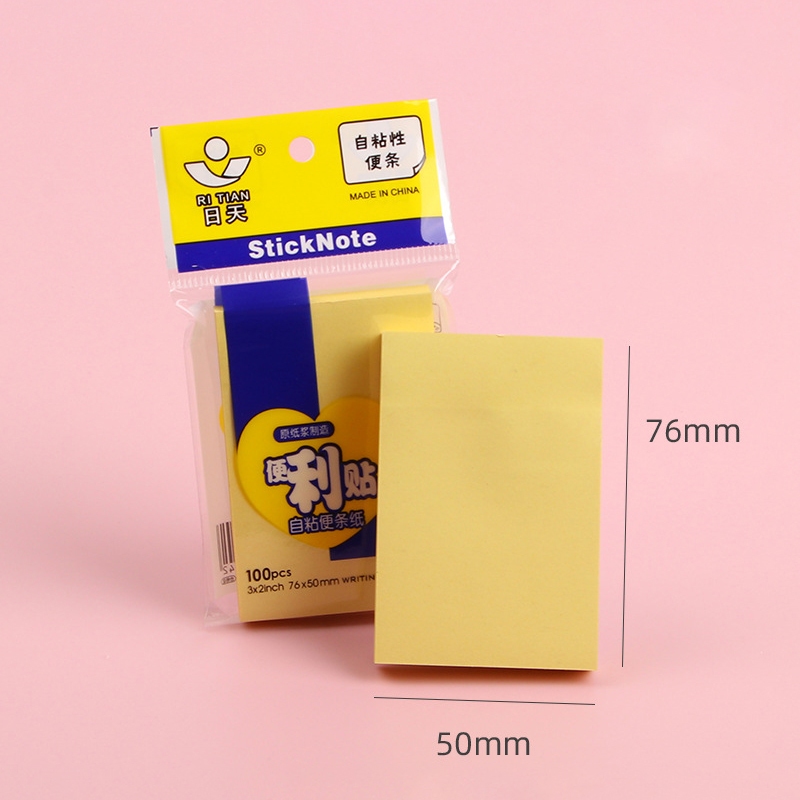 100 Sheets Morandi Color Sticky Note Memo Label Sticker Bookmarks ...