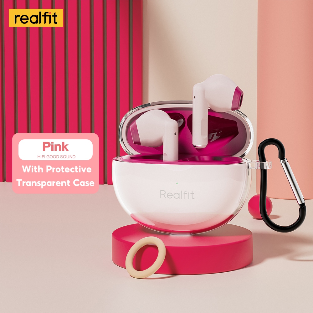 Realfit F2 Bluetooth Earphone Dopamine-Color Wireless Earbuds with Mic ...